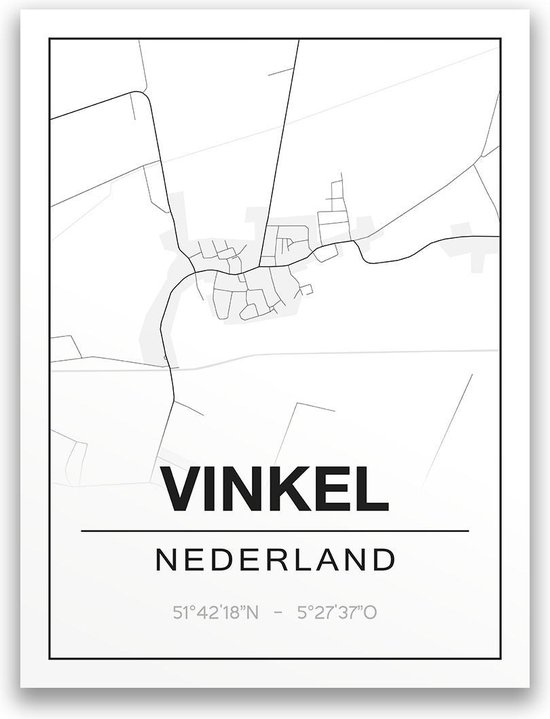 Poster/plattegrond VINKEL - 30x40cm | bol.com