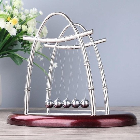 Arc-shaped Newton's Cradle Balance Ball Newton Pendulum Perpetual ...