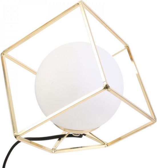 Design Tafellamp Cubic – Goud | bol.com