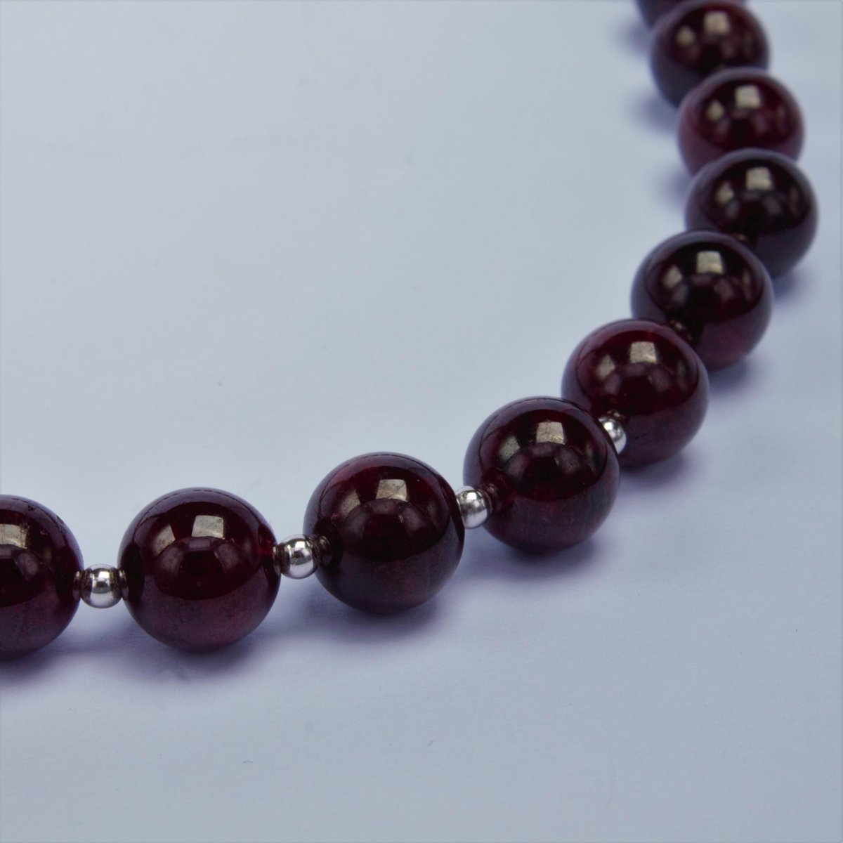 Brigada - echte granaat edelsteen ketting - 45 cm - echte natuurlijke ...