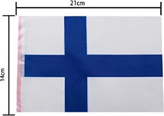 Finse vlag slinger. Nylon 5 meter. 20 vlagen van 14×24 cm | bol