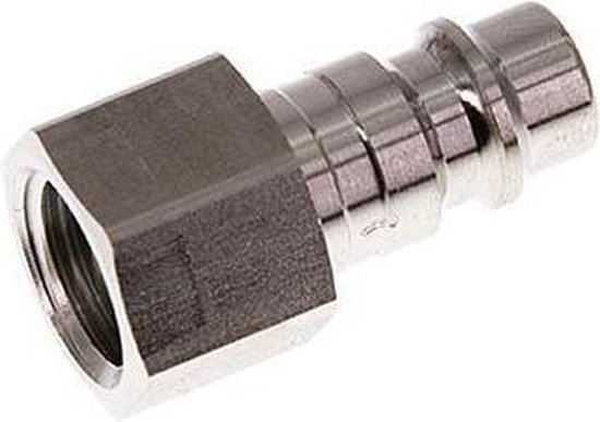 RVS 306L DN 7.2 (Euro) Luchtkoppeling Insteeknippel G 1/4 inch ...