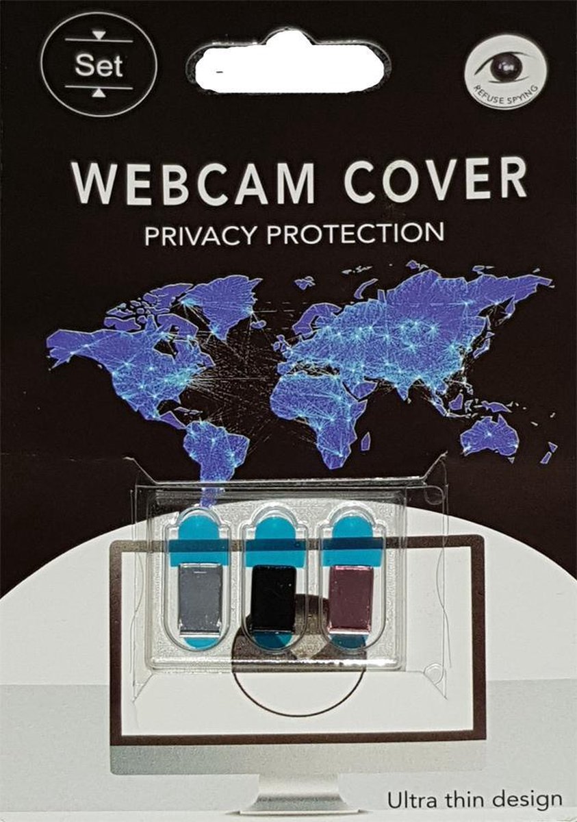 Pack de 3 - Cache webcam - Cache caméra privée - 3 couleurs | bol.com