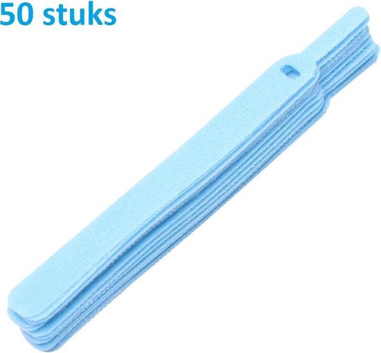 Klittenband Kabelbinders 50 stuks van 14CM - Blauw - Kabel Organizer ... Klittenband Kabelbinders 50 stuks van 14CM - Blauw - Kabel Organizer ...