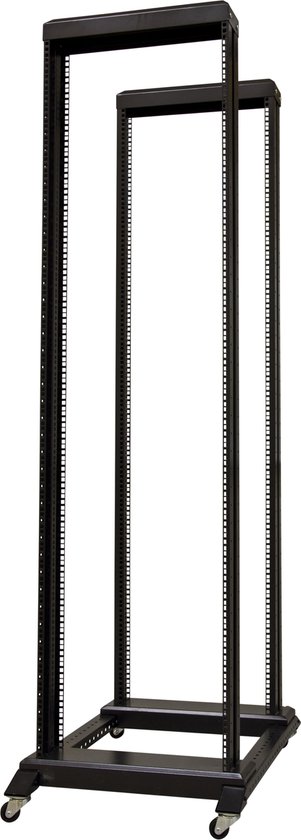 Alfaco 19-DR6822, 22U 19 inch Rack Frame op wielen, zwart | bol.com