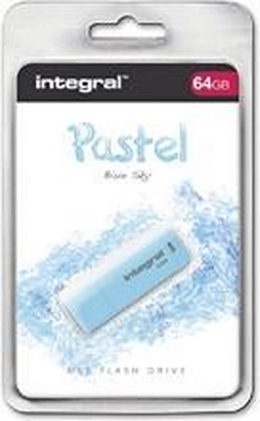 Integral 64GB USB2.0 DRIVE PASTEL PASTEL SKY USB flash drive USB Type-A ...