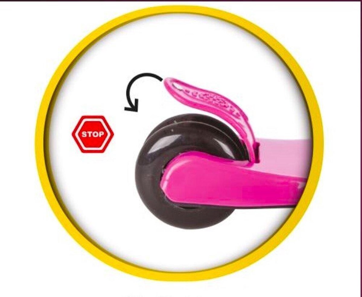 Power scooter Kinderstep - 4 + Jaar - Opvouwbaar - Roze step | bol.com