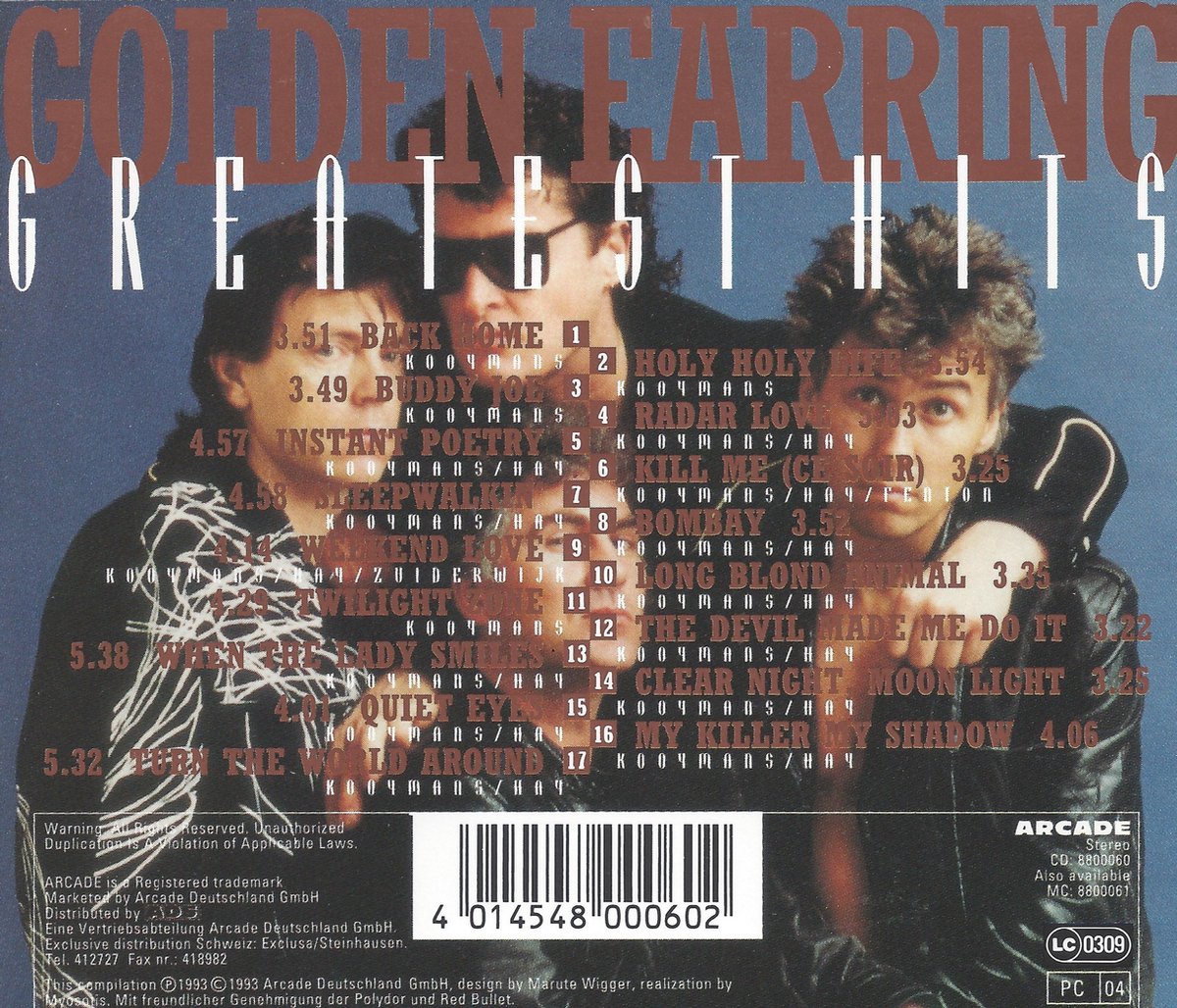Golden Earring - Greatest Hits, Golden Earring | CD (album) | Muziek | bol