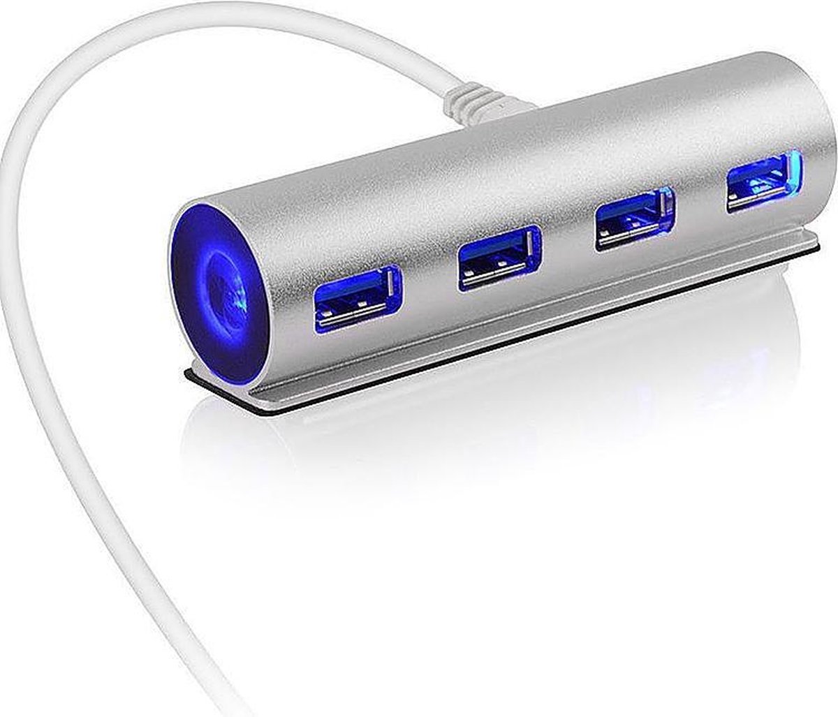 Supersnelle 4 Poorts USB 3.0 Hub / Switch / Splitter / Verdeler - Met ...