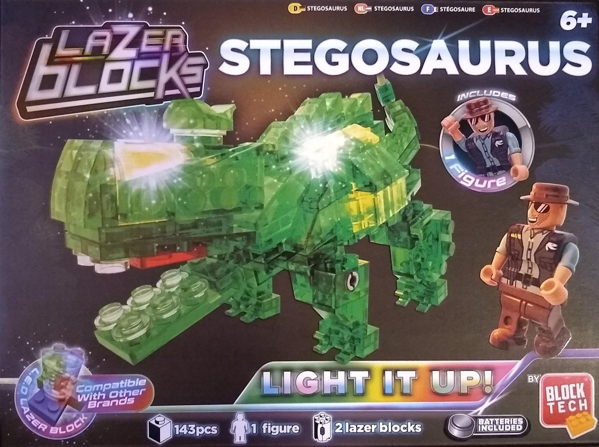 Stegosaurus Lazer Blocks - Lego - By Block tech | bol.com