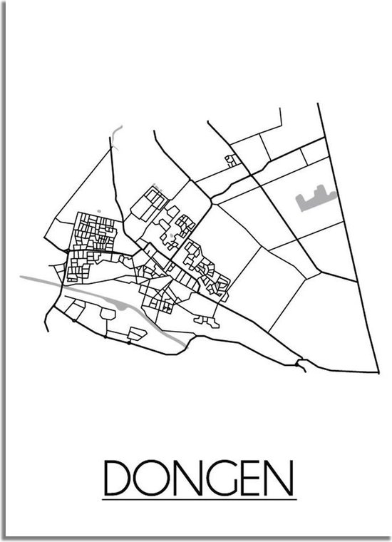 DesignClaud Dongen Map poster A3 poster (29,7x42 cm) | bol.com