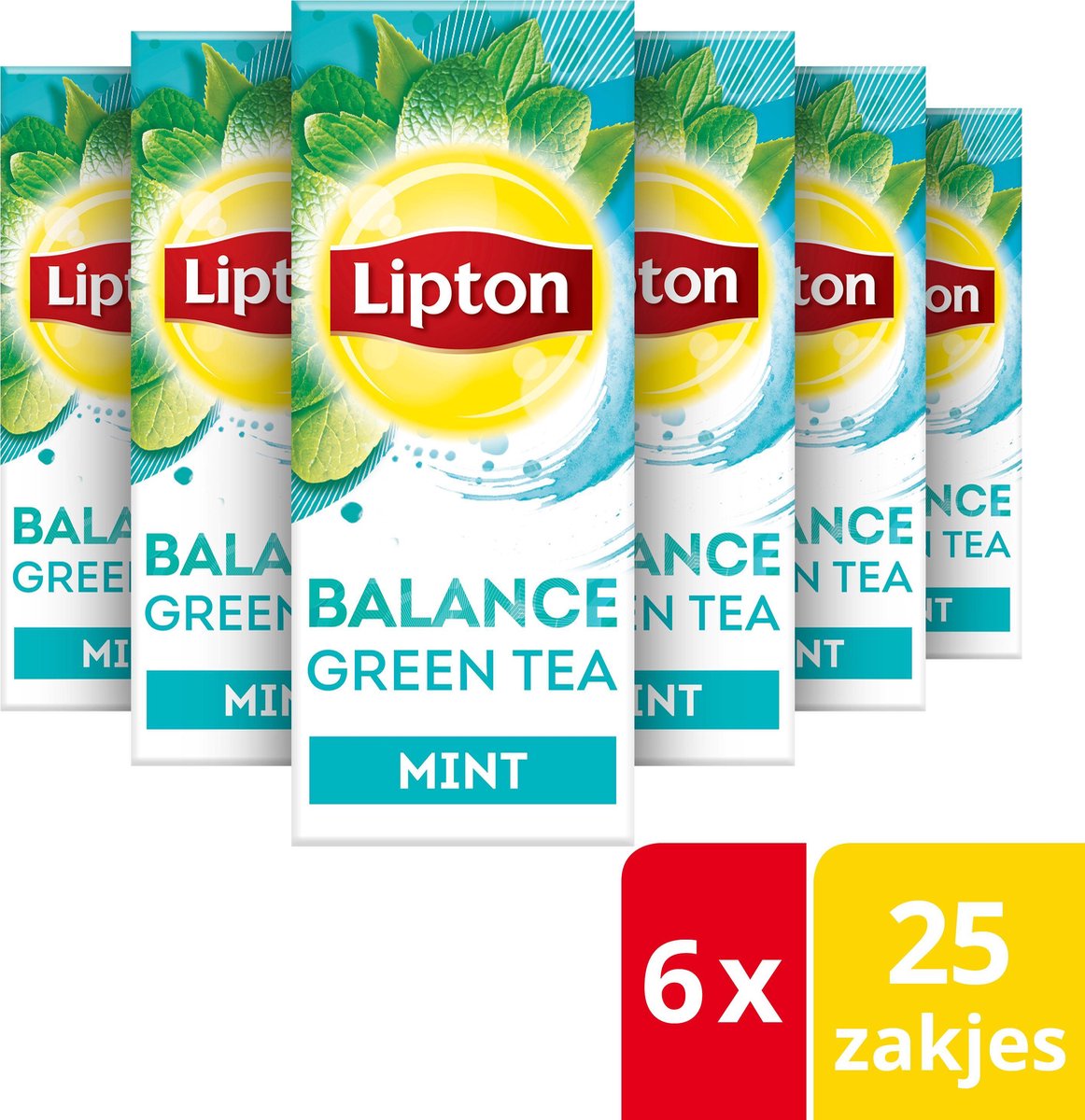 Lipton Feel Good Selection Groene Thee Munt - 6 x 25 zakjes ...