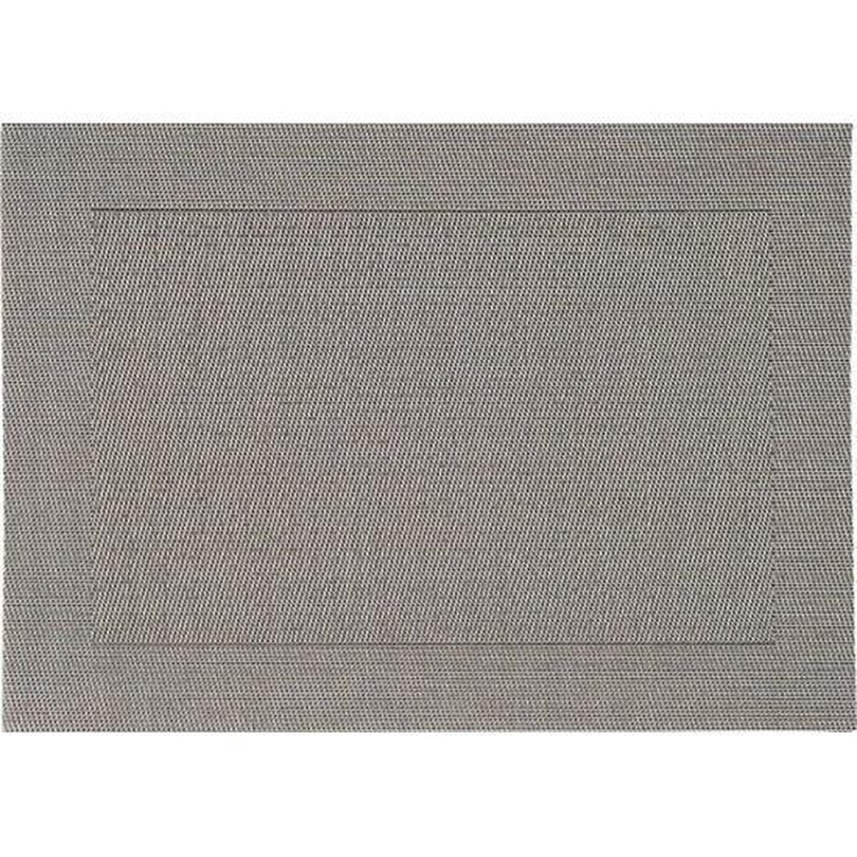 10x Sets de table gris tissé / tressé avec bord 45 x 30 cm - Sets de ...