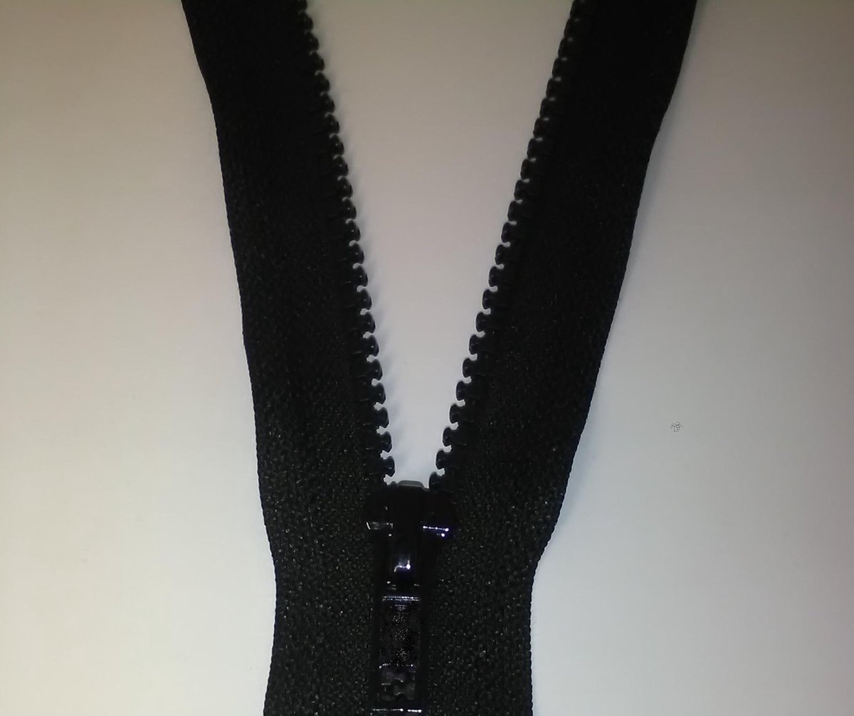 bol.com | YKK dubbel deelbaar rits bloktand 75 cm zwart