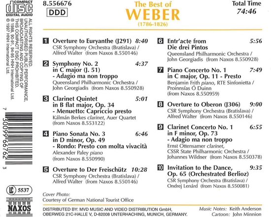 Various Artists - Best Of Weber (CD), Czecho-Slovak Radio Symphony ...