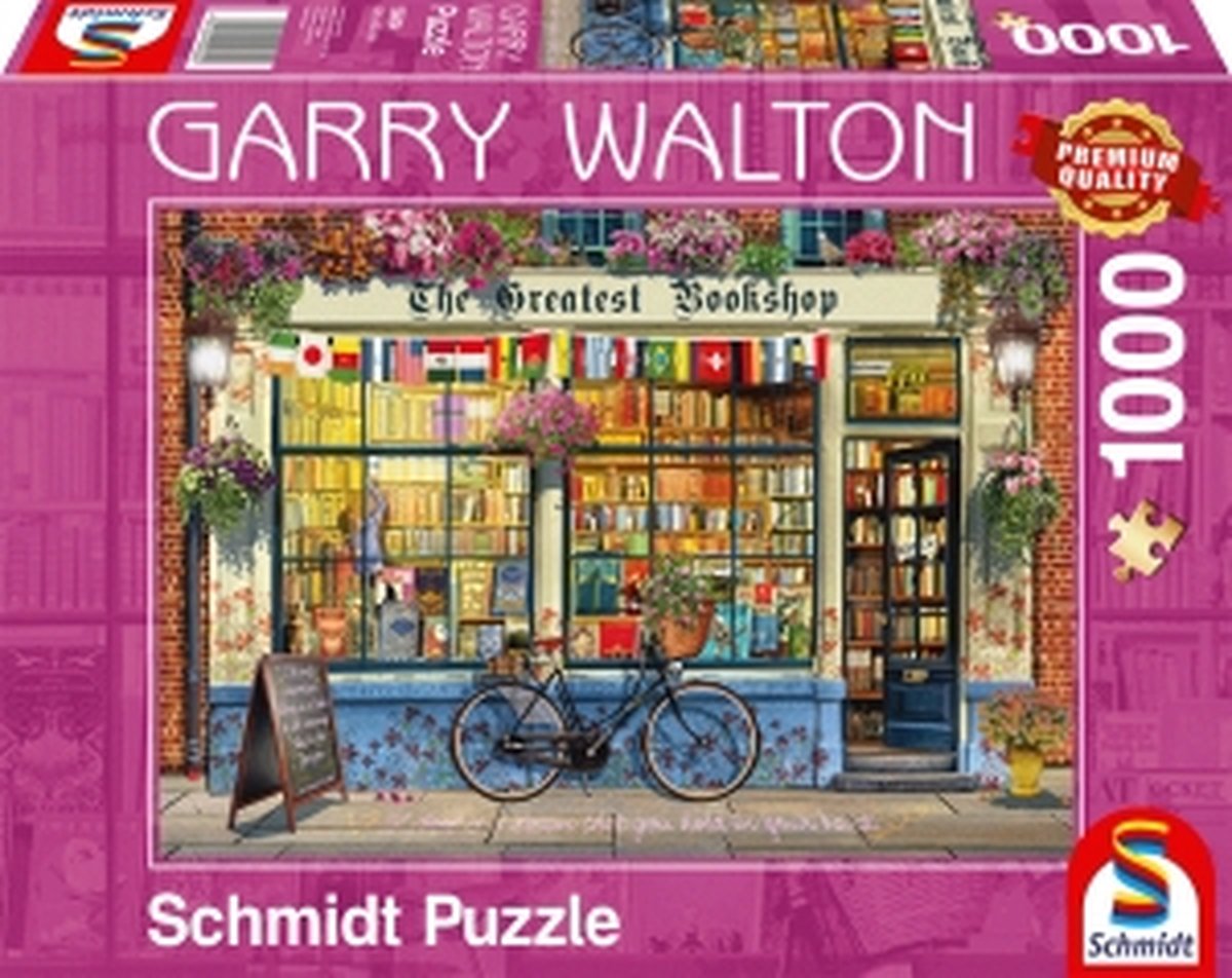 Schmidt Puzzle Legpuzzel Boekhandel Karton 1000 Stukjes | bol.com