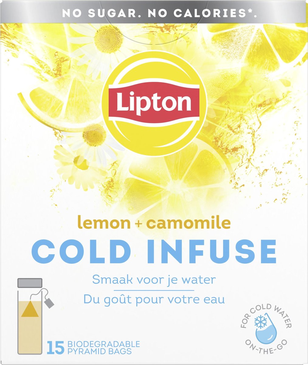 Lipton Lemon & Camomile Cold Infuse - 6 x 15 zakjes ...