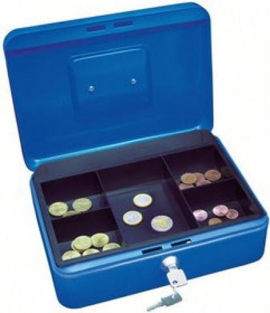 Metalen Geldkist Groot Met Sleutel Slot - Roestvrij Staal Geldkluis ...