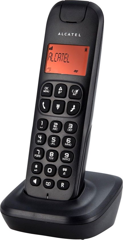 Alcatel D185 Draadloze telefoon - 1 Handpost - GAP Compatible - Zwart | bol