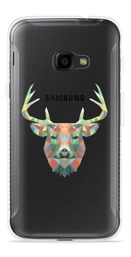 Cazy Hoesje geschikt voor Samsung Galaxy Xcover 4s - Art Deco Deer | bol