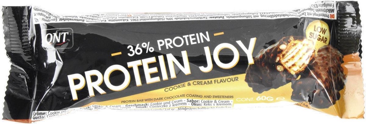 Protein Joy Bars (12x60g) Cookie & Cream | bol.com