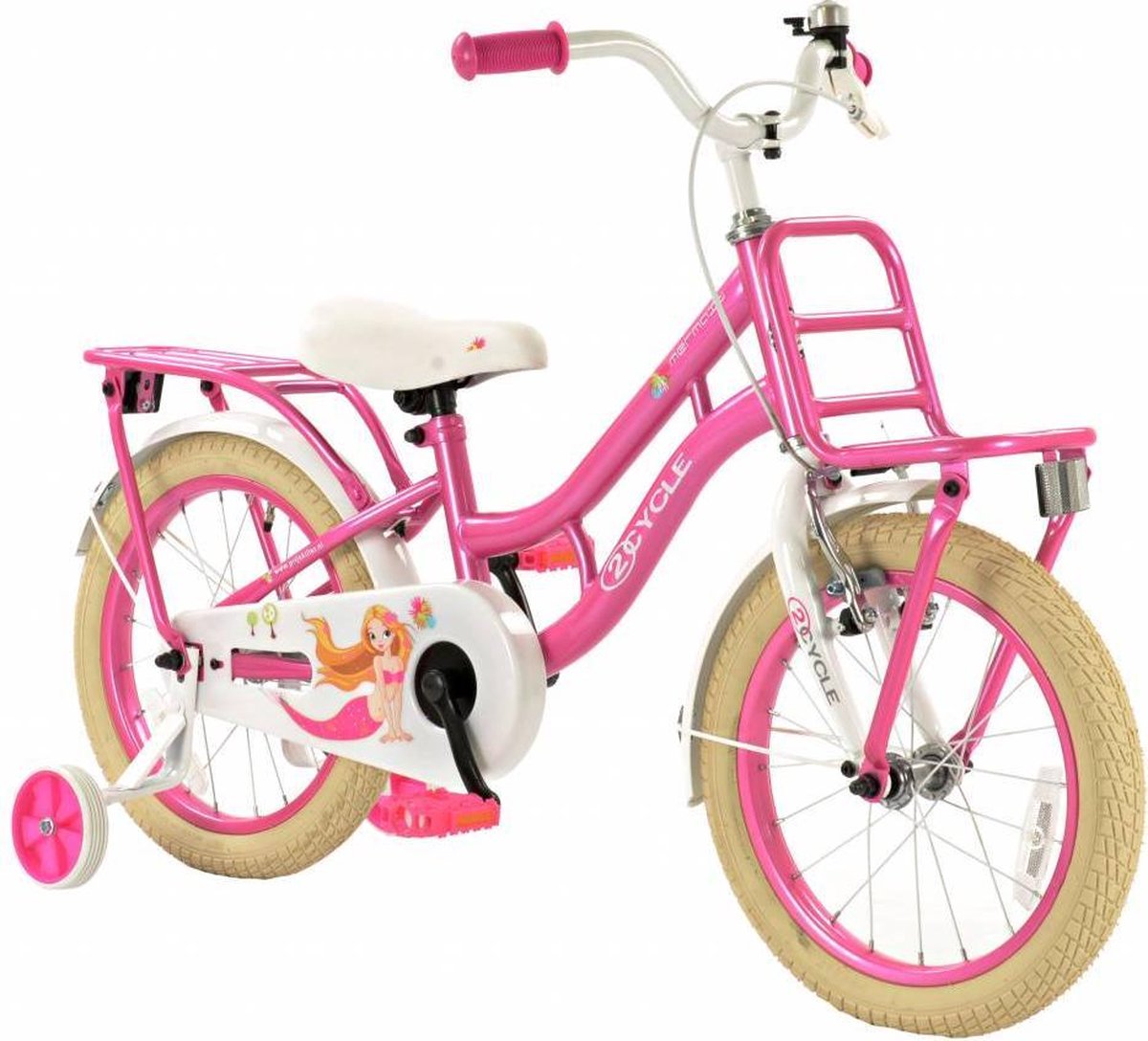 Meisjesfiets 16 inch Zeemeermin Cargo (1674) - Meisjesfiets | bol.com