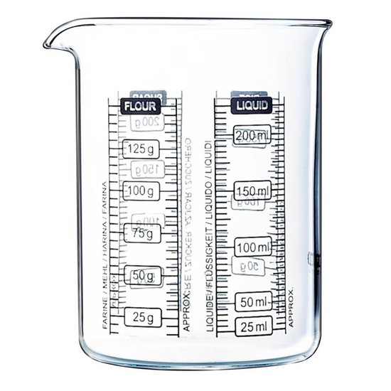 Pyrex maatbeker set van 2 stuks 0,25+0,50 liter | bol