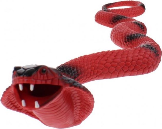 Toi-toys Gifslang Cobra Rood 65 Cm | bol.com