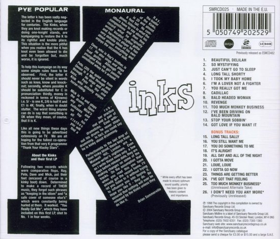 Kinks - Kinks (CD), Kinks | Muziek | bol