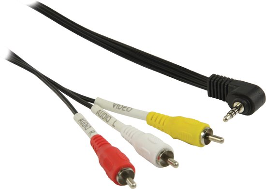 Valueline VLVP22400B10 Composiet Videokabel 3.5 Mm Male - 3x Rca Male 1 ...