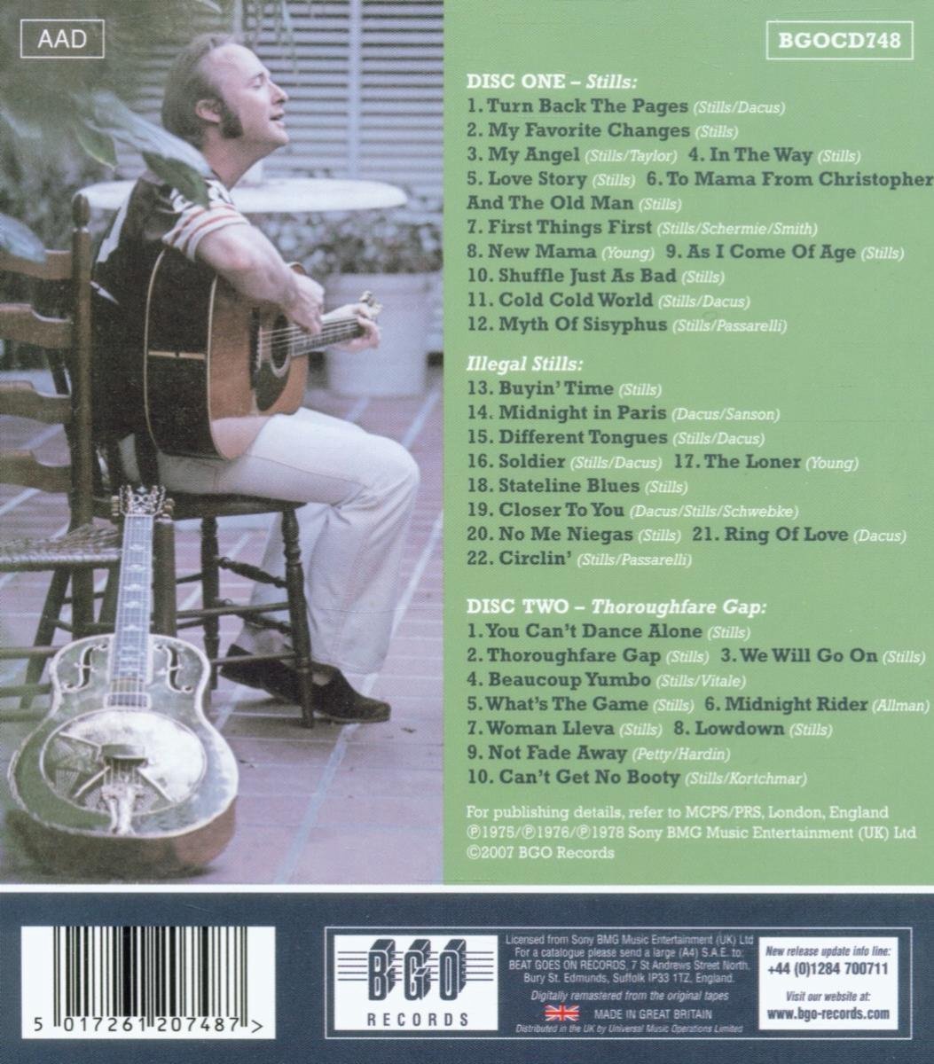 Stills/Illegal Stills/Thoroughfare Gap, Stephen Stills | CD (album ...