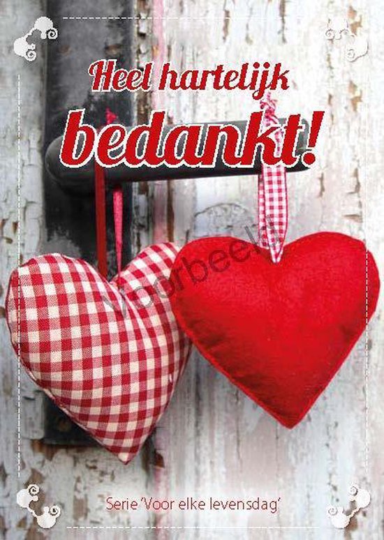 Heel hartelijk bedankt A6, Voor elke levensdag | 9789059074101 | Boeken ...