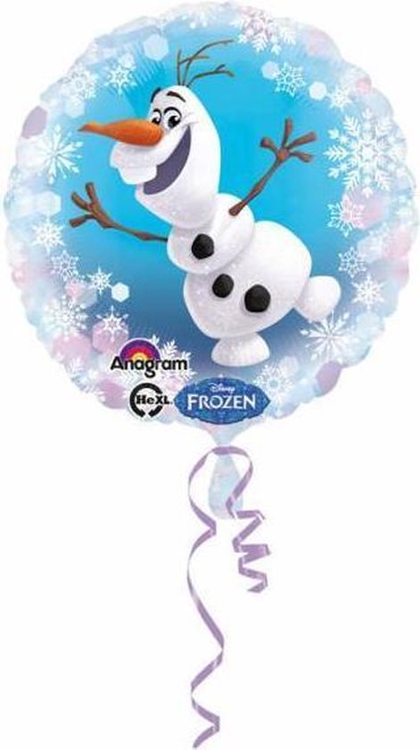 Frozen Helium Ballon Olaf 43cm leeg | bol