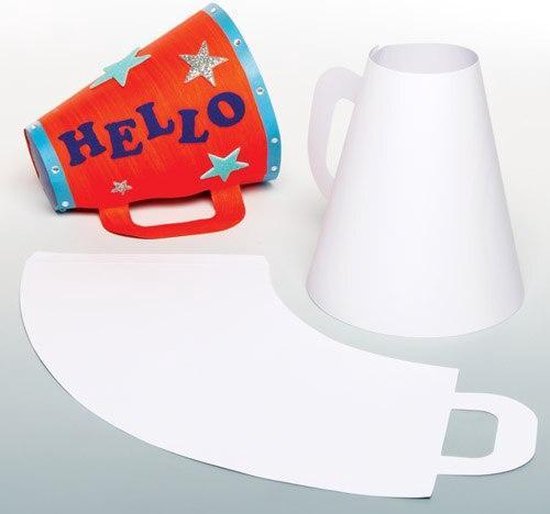 Set om je eigen megafoon te ontwerpen – creatieve knutselsets die ...