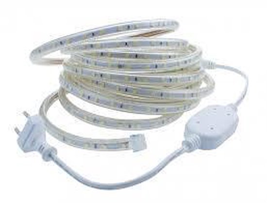 LED strip - 100 meter - 220V - koud wit - 3528 SMD - 60L/M - IP44 | bol.com
