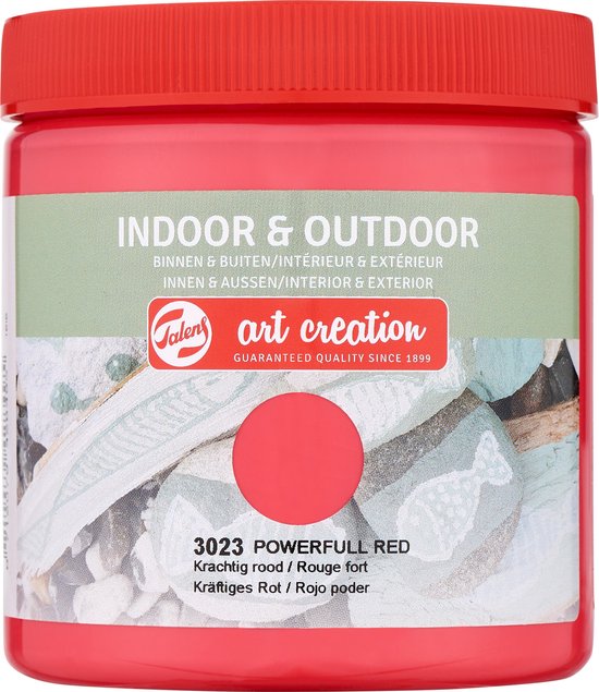 Talens Art Creation indoor & outdoor verf 250ml - Krachtig rood | bol