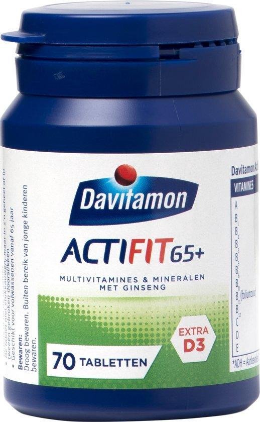 Davitamon Actifit 65+ - multivitamine - 70 tabletten ...