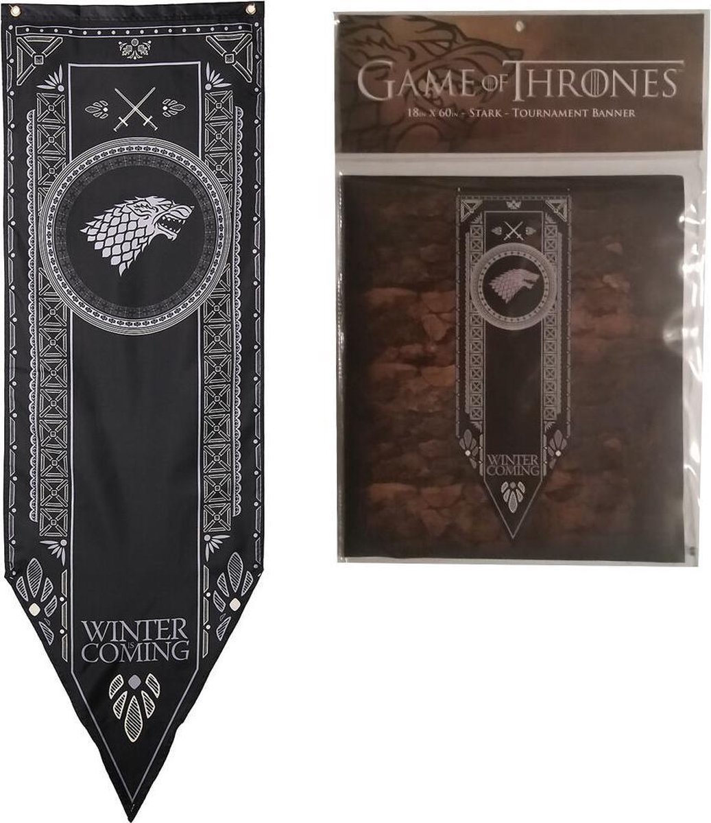 Game of Thrones banner Stark Winter is coming, vlag | bol.com