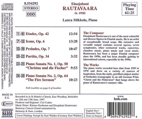 Laura Mikkola - Works For Piano (CD), Laura Mikkola | Muziek | bol.com