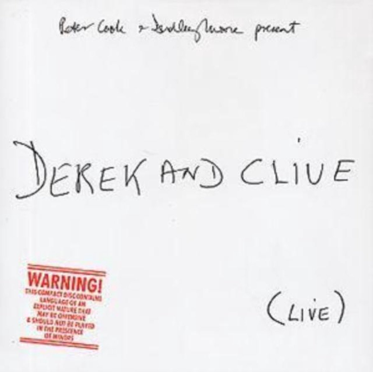 Derek & Clive (Live), Derek & Clive | CD (album) | Muziek | bol