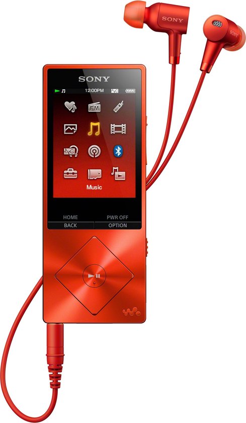 Sony NW-A25HN Walkman - Hi-Res audio MP3-speler - Rood | bol.com