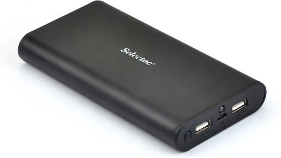 SELECTEC 24000mAh Powerbank | 2 poort | zwart | bol.com