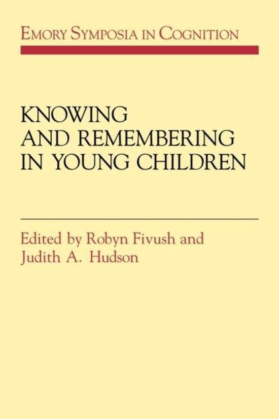 Knowing and Remembering in Young Children | 9780521125819 | Fivush ...