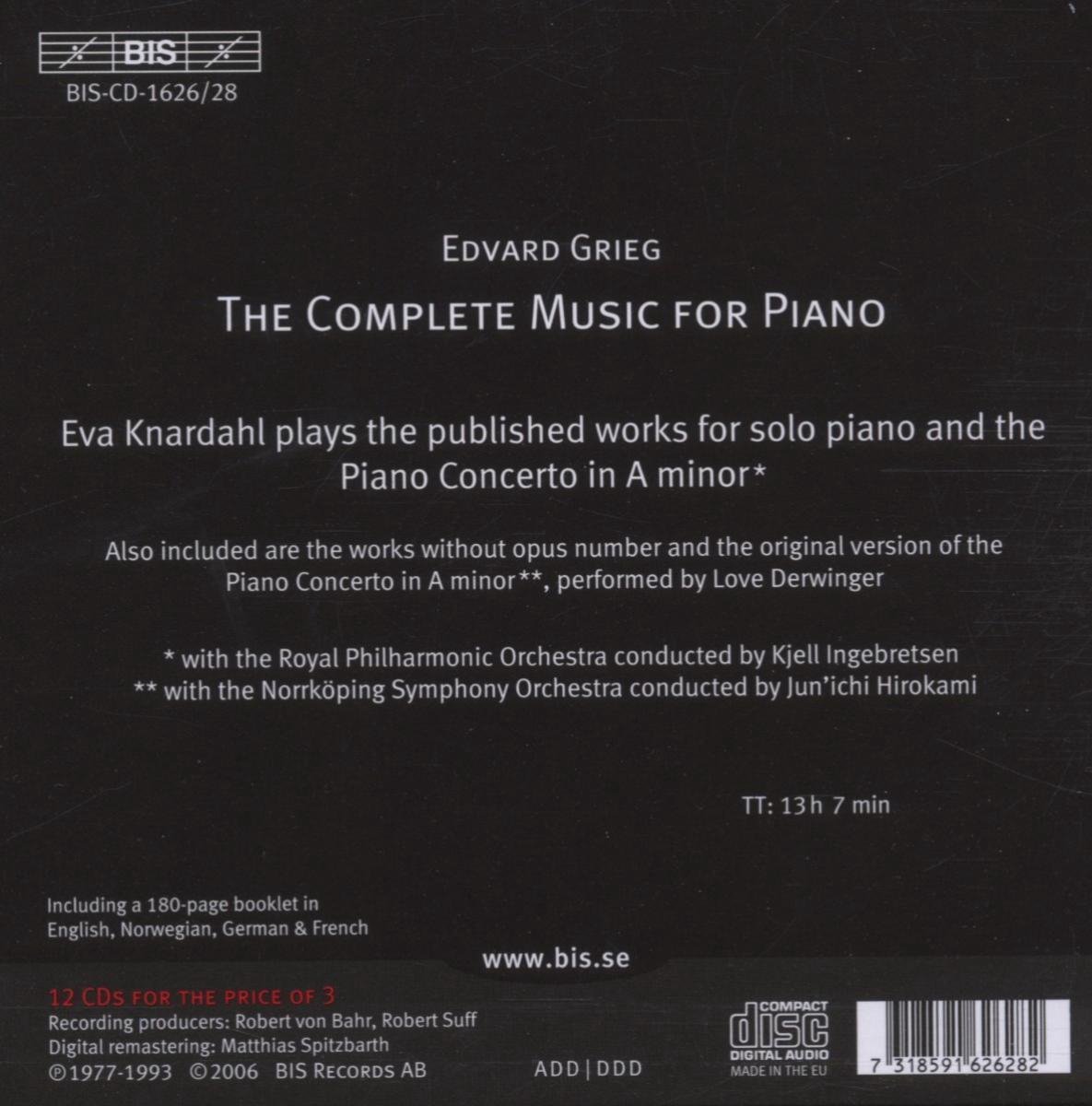 Eva Knardahl,Royal Philharmonic Orchestra - Grieg: The Complete Music ...