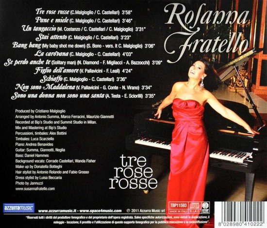 Tre Rose Rosse, Rofanna Fratello | CD (album) | Muziek | bol.com