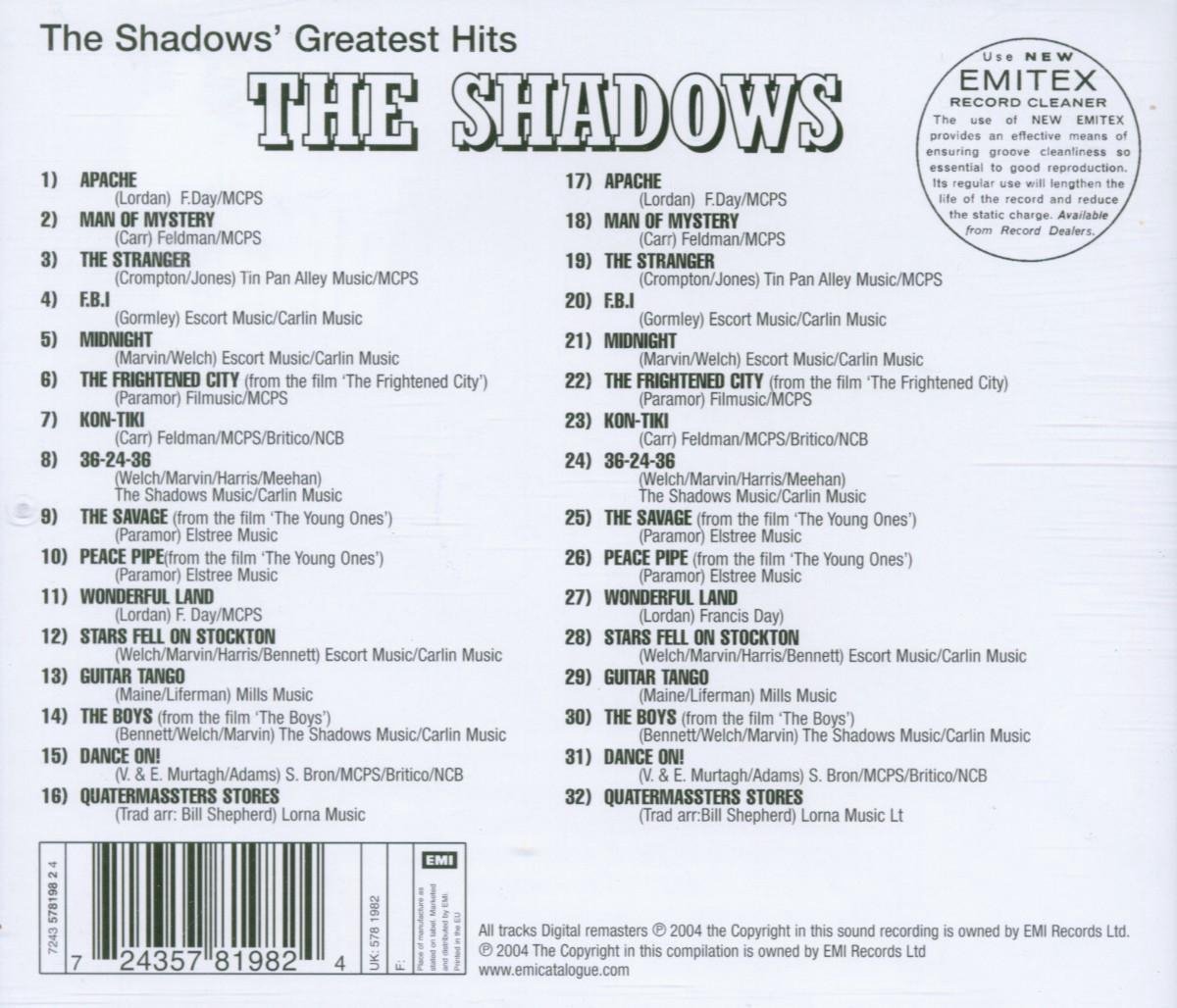 Greatest Hits, The Shadows | CD (album) | Muziek | bol.