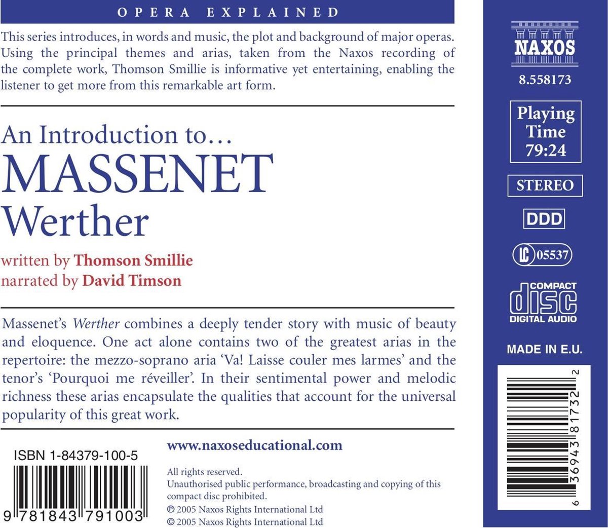 Werther: Opera Explained, J. Massenet | CD (album) | Muziek | bol.com