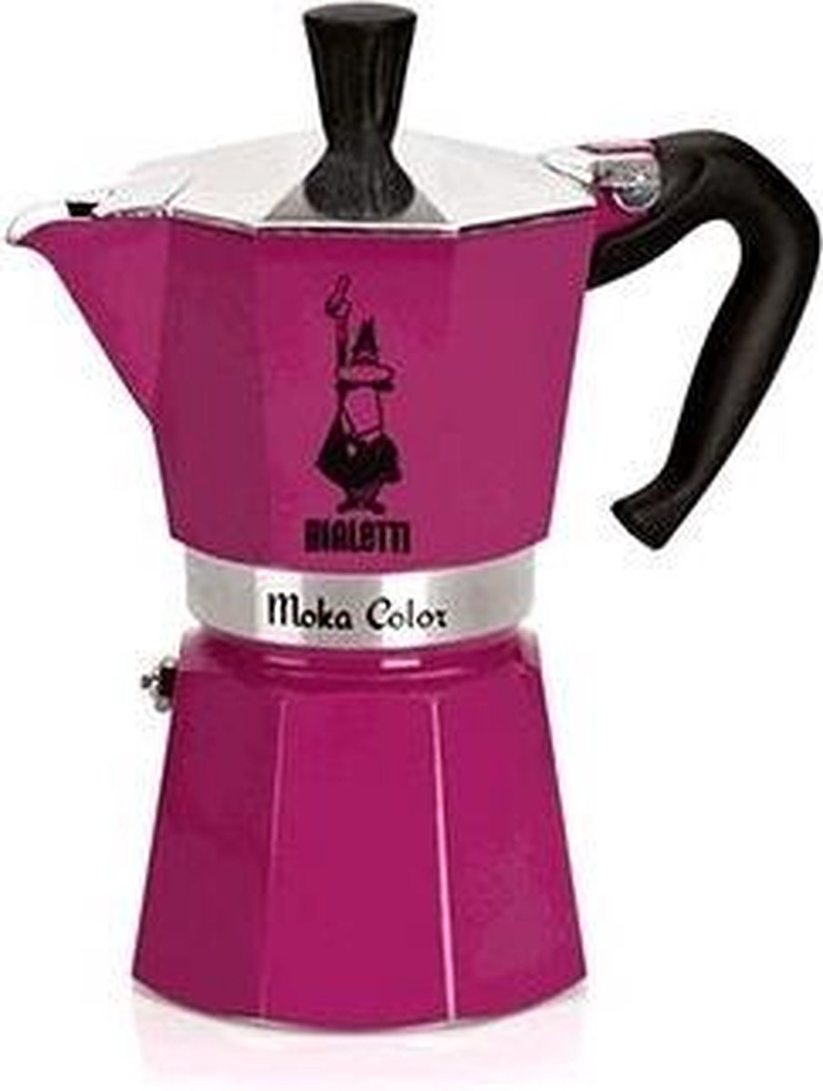 Bialetti Moka Express Fuchia (rose) - 200ml - 3 kops | bol.com
