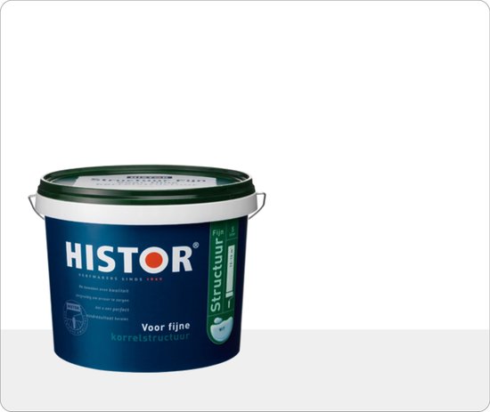 Histor Structuurverf Fijn 5 liter - Wit | bol.com