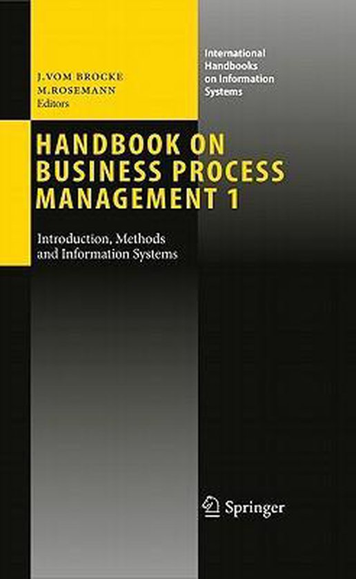 Handbook on Business Process Management | 9783642004155 | Boeken | bol.com
